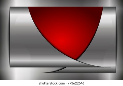 Chrome Metallic Shapes Realistic Shadows On Stock Vector (Royalty Free ...