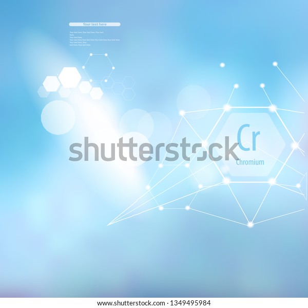 Chromium Abstract Background Chromium Sign Template 스톡 벡터(로열티 프리 ...