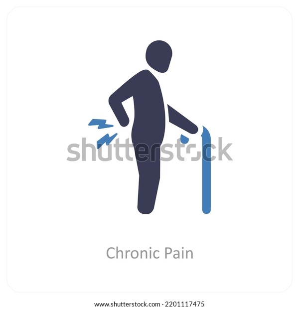 Chronic Pain Pain Icon Concept Stock Vector (Royalty Free) 2201117475 ...