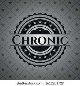 Chronic Realistic Dark Emblem Vector Illustration Stock Vector (Royalty ...