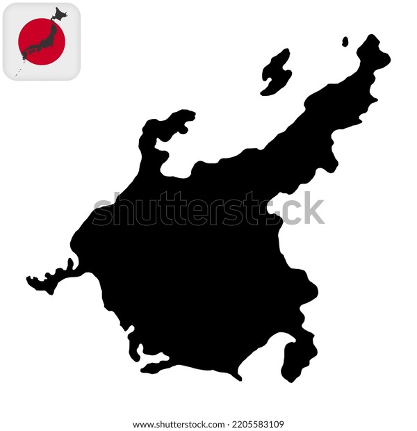 Chubu Map Japan Region Vector Illustration Stock Vector (Royalty Free ...