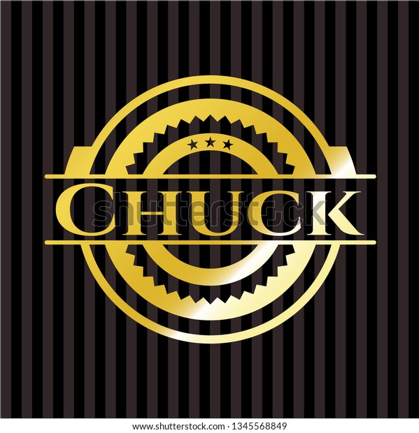 Chuck Golden Emblem Stock Vector (Royalty Free) 1345568849 | Shutterstock
