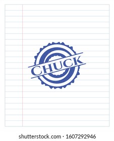 Chuck Pen Draw Blue Ink Vector Stock Vector (Royalty Free) 1607292946 ...