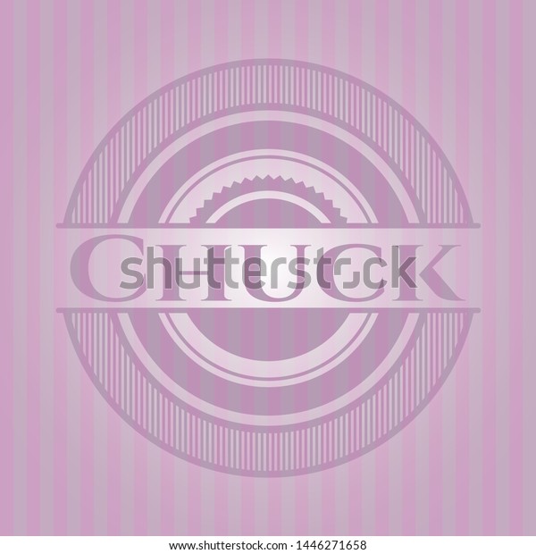 Chuck Pink Emblem Vector Illustration Detailed Stock Vector (Royalty ...