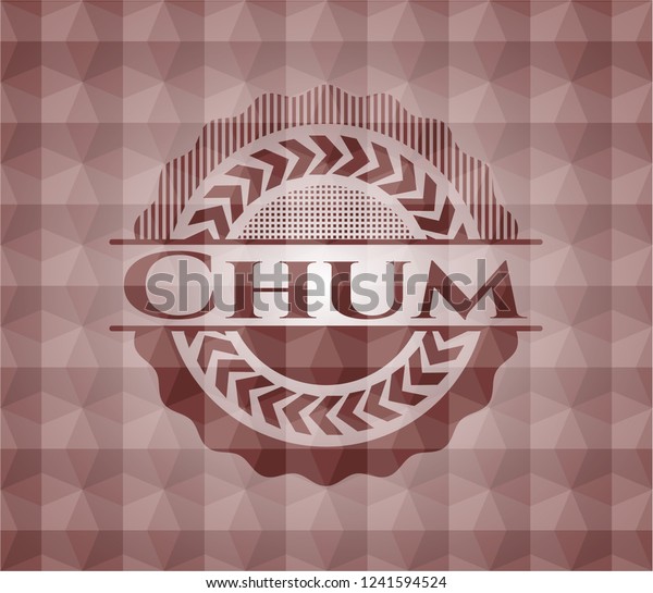 Chum Red Emblem Geometric Background Seamless Stock Vector (Royalty ...