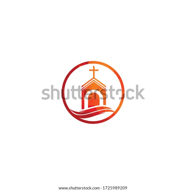 Church Building Logo Design Template Logo Stock Vector (Royalty Free ...