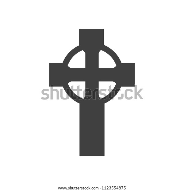 Church Cross On White Background Vector Stock Vector (Royalty Free ...