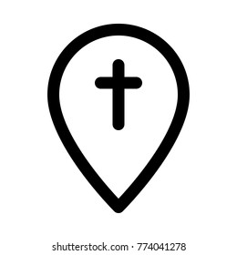 Church Location Marker Stock Vector (Royalty Free) 774041278 | Shutterstock