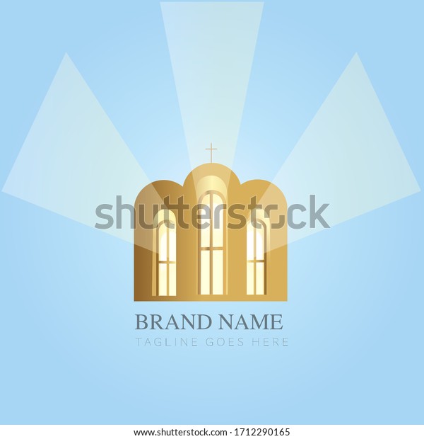 Church Logo Design Creative Church Christian Stock Vector (Royalty Free ...