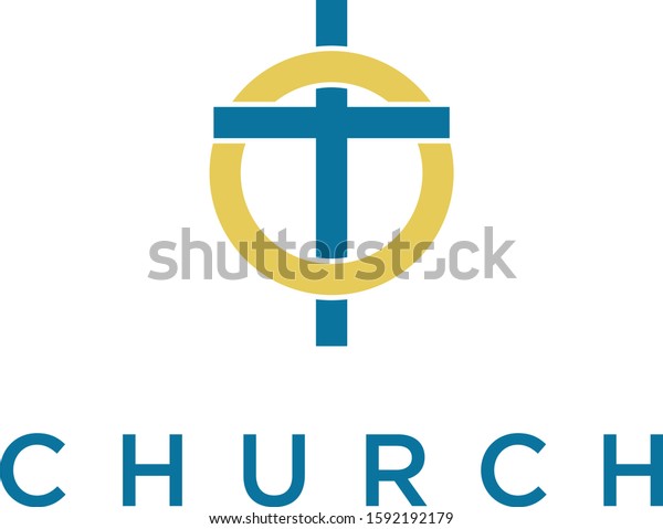 Church Logo Design Symbol Vector Stock Vector (Royalty Free) 1592192179 ...