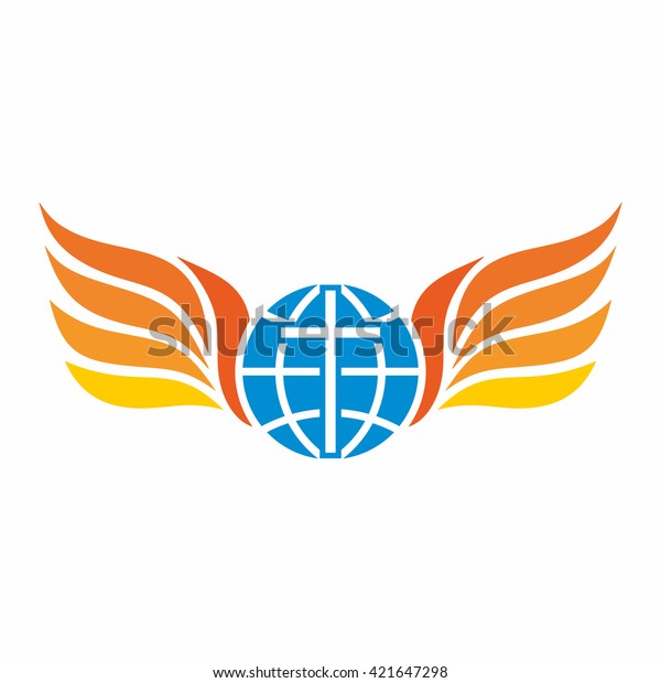 Church Logo Globe World Jesus Cross Stock Vector (Royalty Free ...