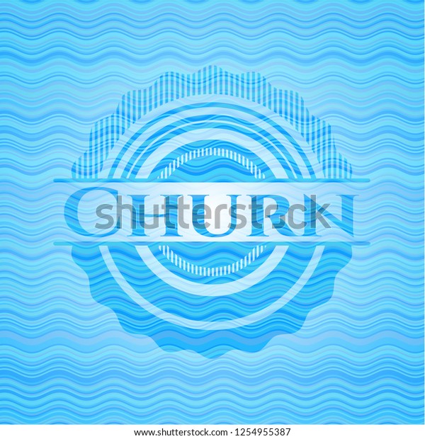Churn Water Representation Emblem Background Stock Vector (Royalty Free ...
