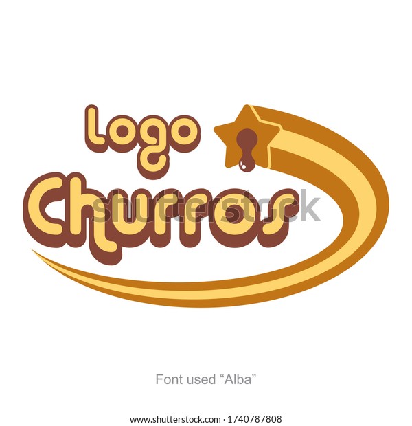 Churro Logo Three Colors Star Drop: เวกเตอร์สต็อก (ปลอดค่าลิขสิทธิ์ ...