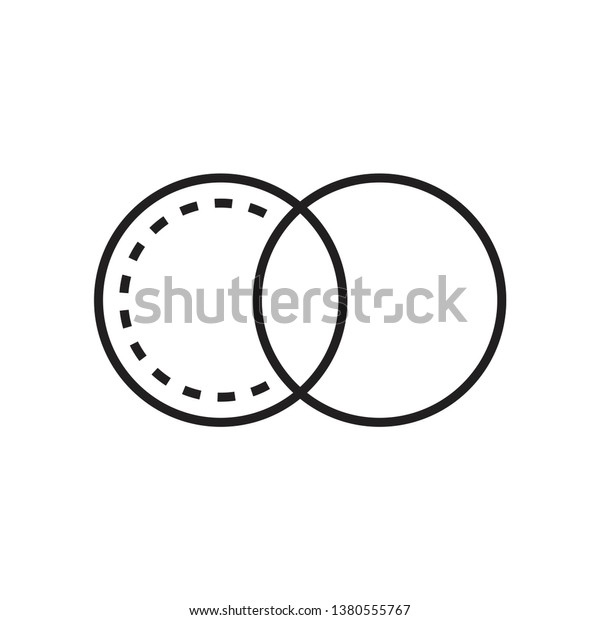 Cicle Icon Isolated On White Background Stock Vector (Royalty Free ...