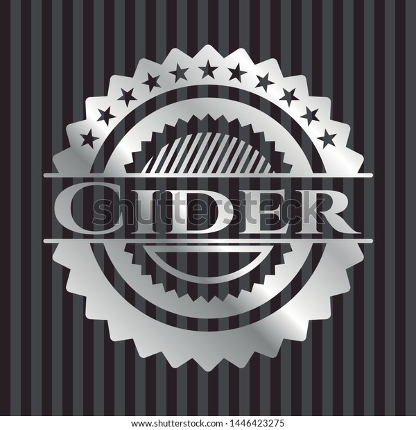 Cider Silver Badge Vector Illustration Mosaic Stock Vector (Royalty ...