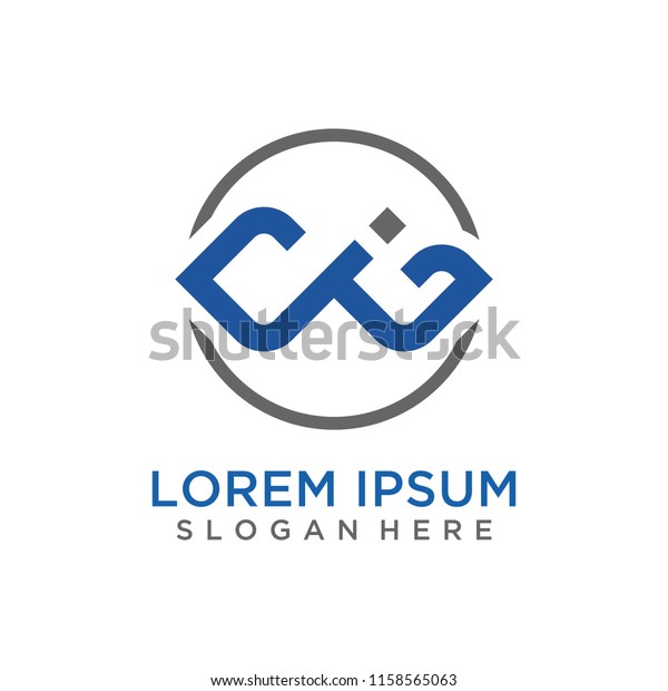 Cig Logo Design Stock Vector (Royalty Free) 1158565063