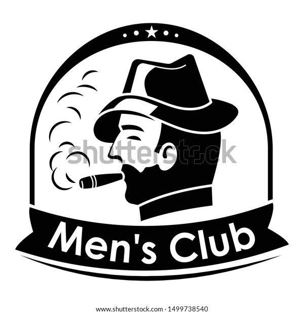 Cigar Men Club Logo Simple Illustration Stock Vector (Royalty Free ...