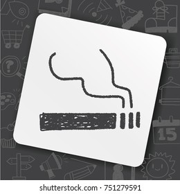 Cigarette Doodle Stock Vector (Royalty Free) 751279591 | Shutterstock