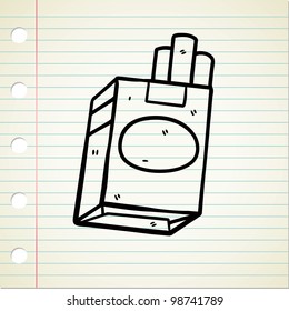Cigarette Doodle Stock Vector (Royalty Free) 98741789 | Shutterstock