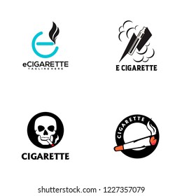 Cigarette Logo Design Stock Vector (Royalty Free) 1227357079 | Shutterstock