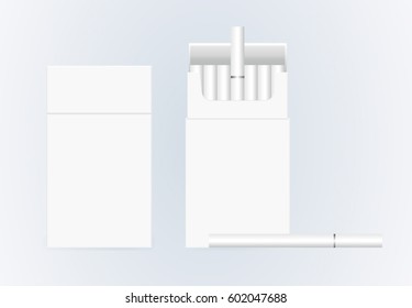 Cigarette Vector Blank Pack Package Box Stock Vector (Royalty Free ...