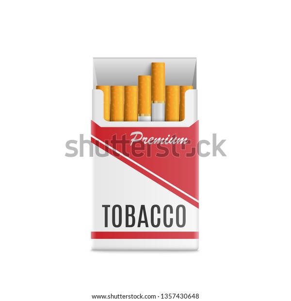 Cigarettes Packrealistic Style Mockupvector Illustration Stock Vector ...