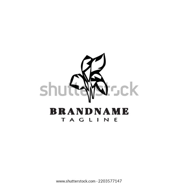 Cilantro Logo Cartoon Icon Design Template Stock Vector (Royalty Free ...