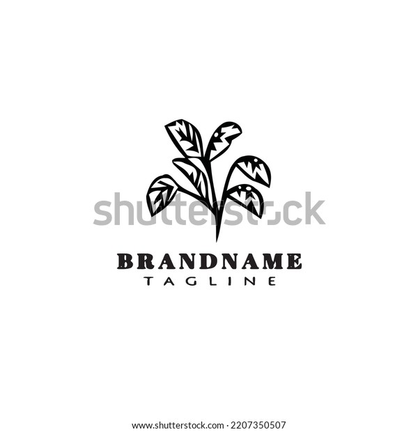 Cilantro Logo Cartoon Icon Design Template Stock Vector (Royalty Free ...