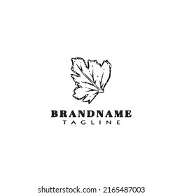 Cilantro Logo Cartoon Icon Template Black Stock Vector (Royalty Free ...