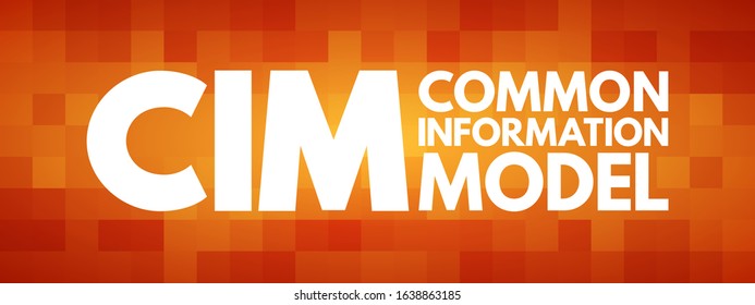 Cim Common Information Model Acronym Concept Stock Vector (Royalty Free ...