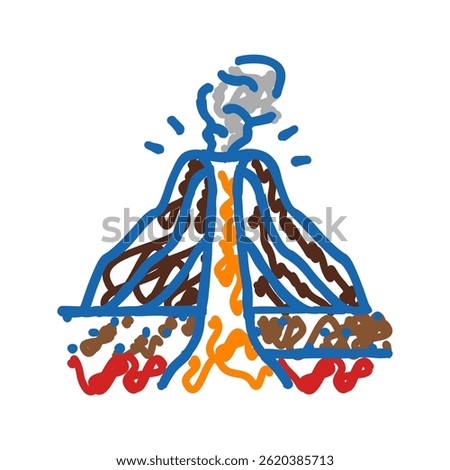 Cinder Cone Volcano Drawing | Free download on ClipArtMag