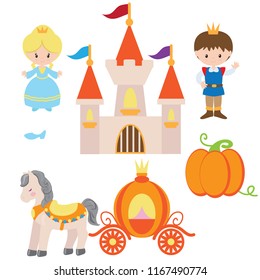 Cinderella Vector Illustration Clip Art Stock Vector (Royalty Free ...