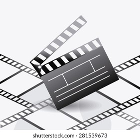 Cinema Design Over White Background Vector Stock Vector (Royalty Free ...