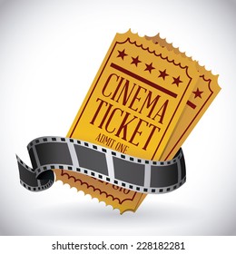 Cinema Graphic Design Vector Illustration Stock Vector (Royalty Free ...
