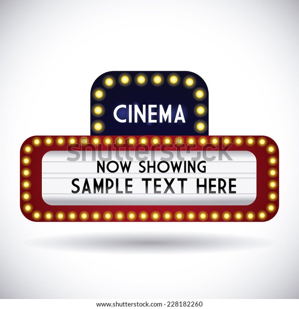 Cinema Graphic Design Vector Illustration Stock Vector (Royalty Free ...