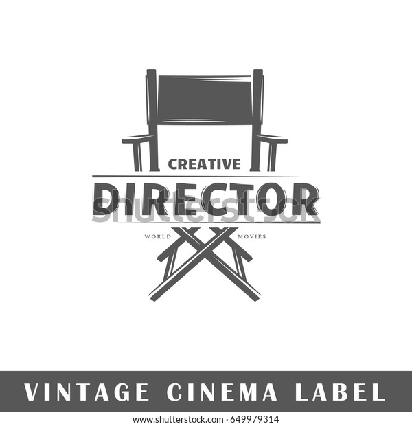 Cinema Label Isolated On White Background Stock Vector (Royalty Free ...