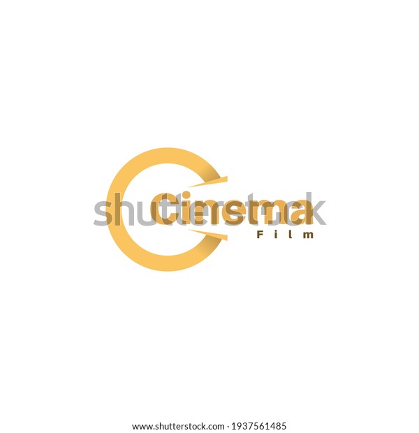 Cinema Logo Letter C Concept Film Stock Vector (Royalty Free ...