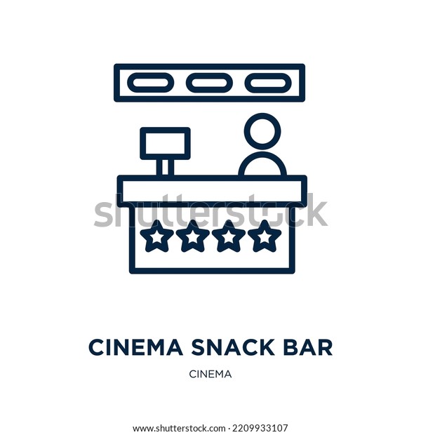 Cinema Snack Bar Icon Cinema Collection Stock Vector (Royalty Free ...