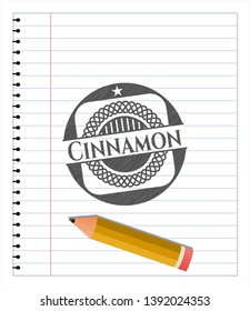 Cinnamon Draw Pencil Strokes Vector Illustration Stock Vector (Royalty ...