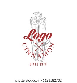 Cinnamon Logo Since 1978 Culinary Spice Stock Vector (Royalty Free ...