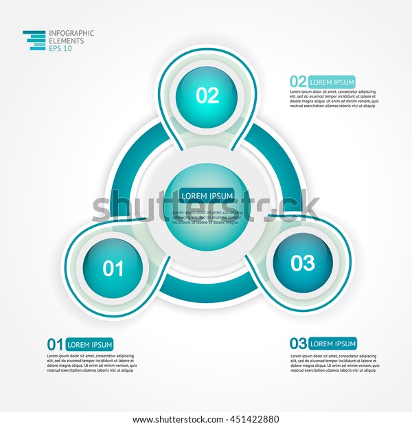 Circle 3 Steps Infographic Design Template Stock Vector (Royalty Free ...