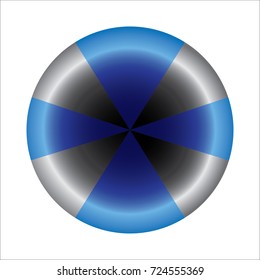 Circle 3d Shape Design Eps10 Stock Vector (Royalty Free) 724555369 ...