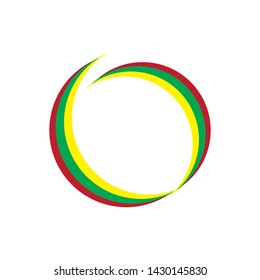 Rainbow Colors Enso Symbol Vector Illustration Stock Vector (Royalty ...