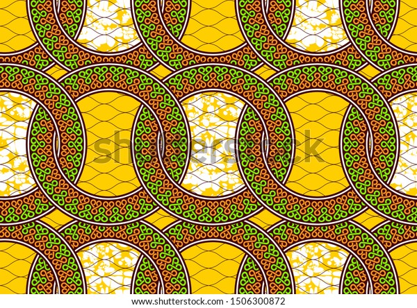 Circle African Fashion Seamless Pattern Picture Stock Vector (Royalty ...