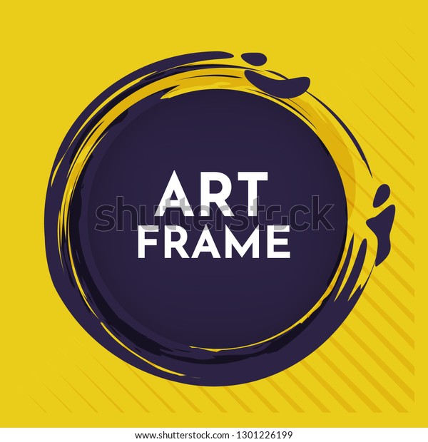 Circle Art Frame Design Element Vector Stock Vector (Royalty Free ...