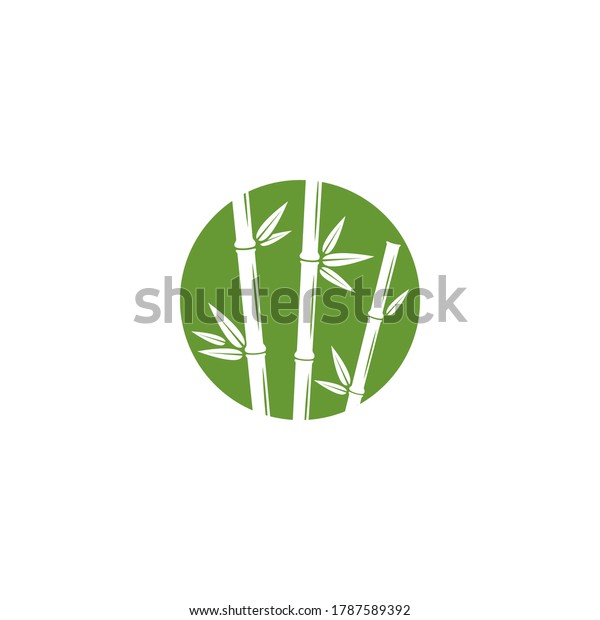 Circle Bamboo Logo Vector Illustration Stock Vector (Royalty Free ...