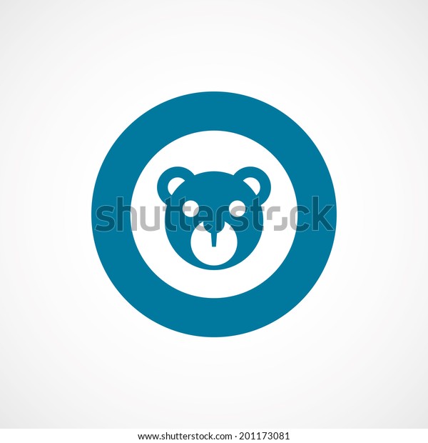 Circle Bold Blue Border Bear Toy Stock Vector (Royalty Free) 201173081 ...