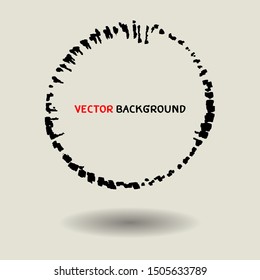 Circle Brush Texture Backgroundgrunge Background Stock Vector (Royalty ...