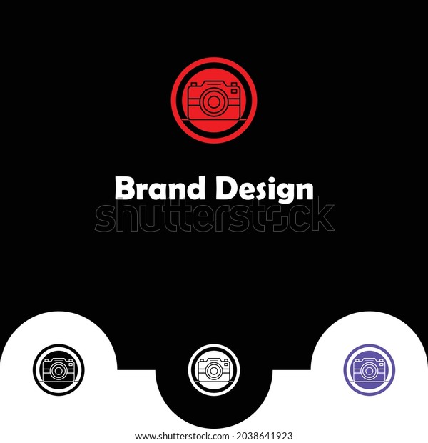 Circle Camera Logo Design Vector Template Stock Vector (Royalty Free ...