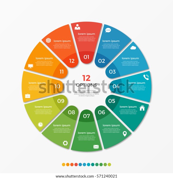 Infographic template 12 parts 509 รายการ ภาพ ภาพสต็อกและเวกเตอร์ ...